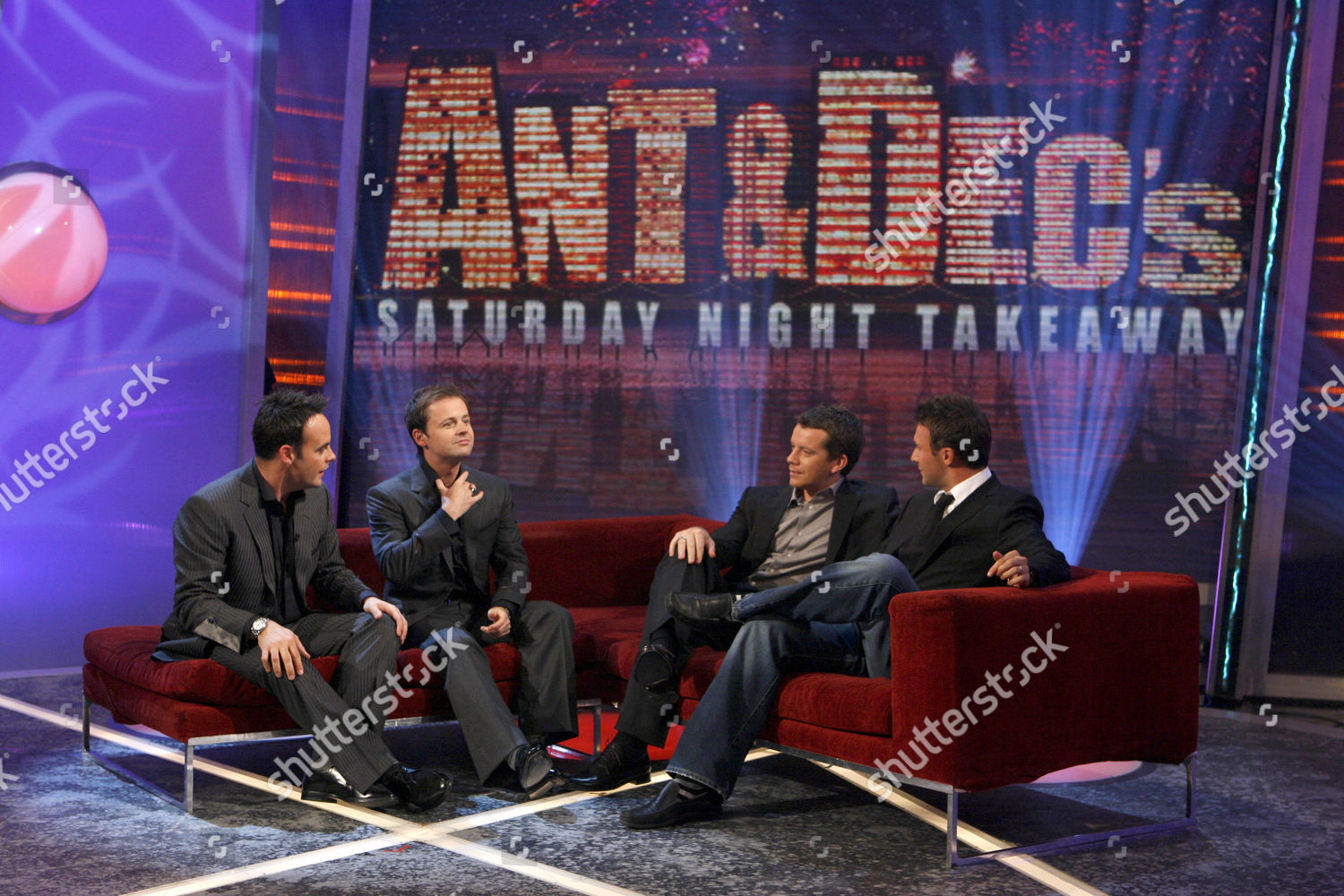 Anthony Mcpartlin Declan Donnelly Max Beesley Editorial Stock Photo ...