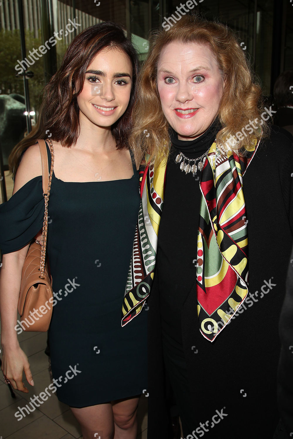 Lily Collins Celia Weston Editorial Stock Photo - Stock Image ...