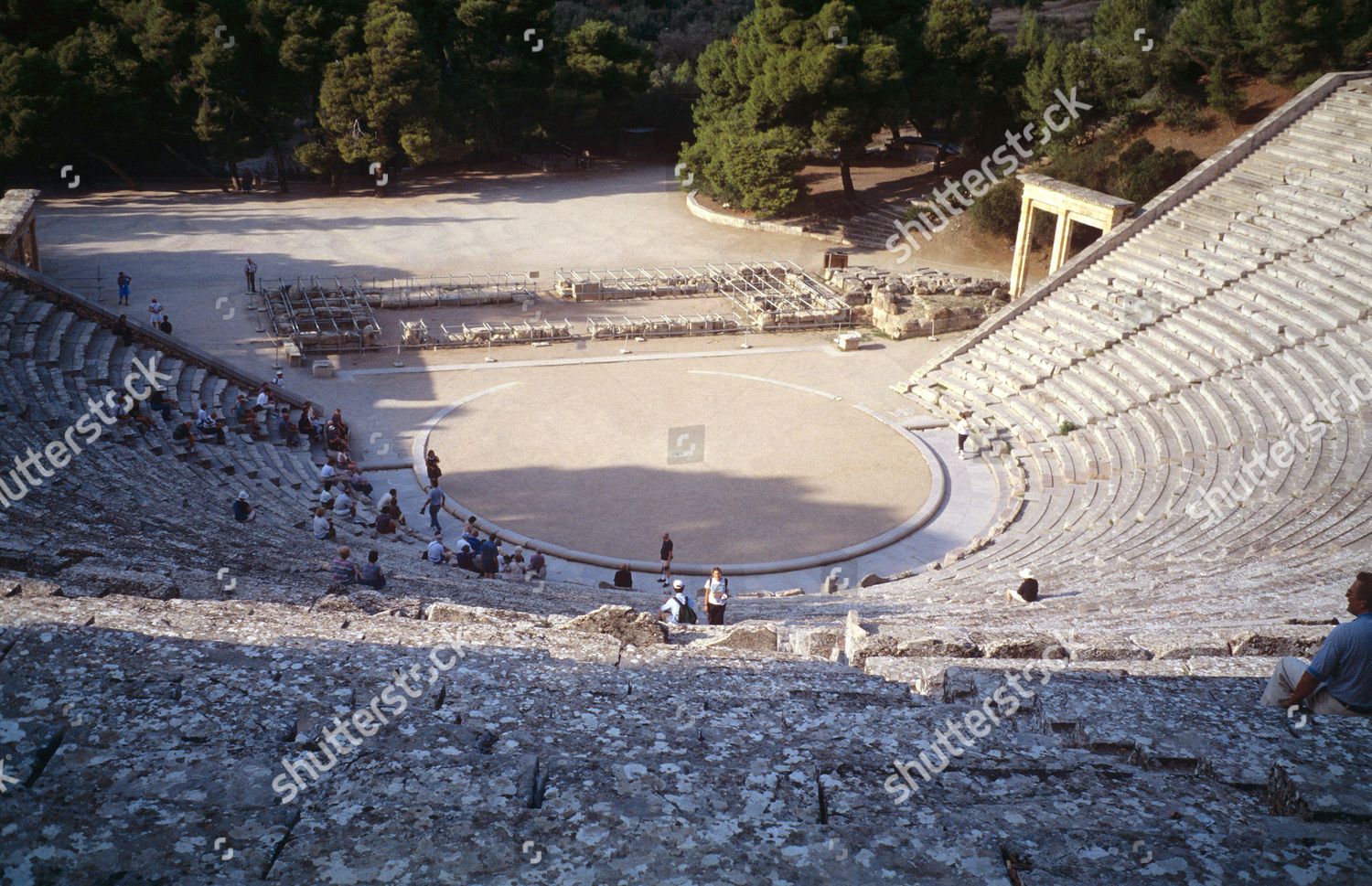 Amphitheatre Epidauros Theatre Acoustic Masterpiece Even Editorial ...