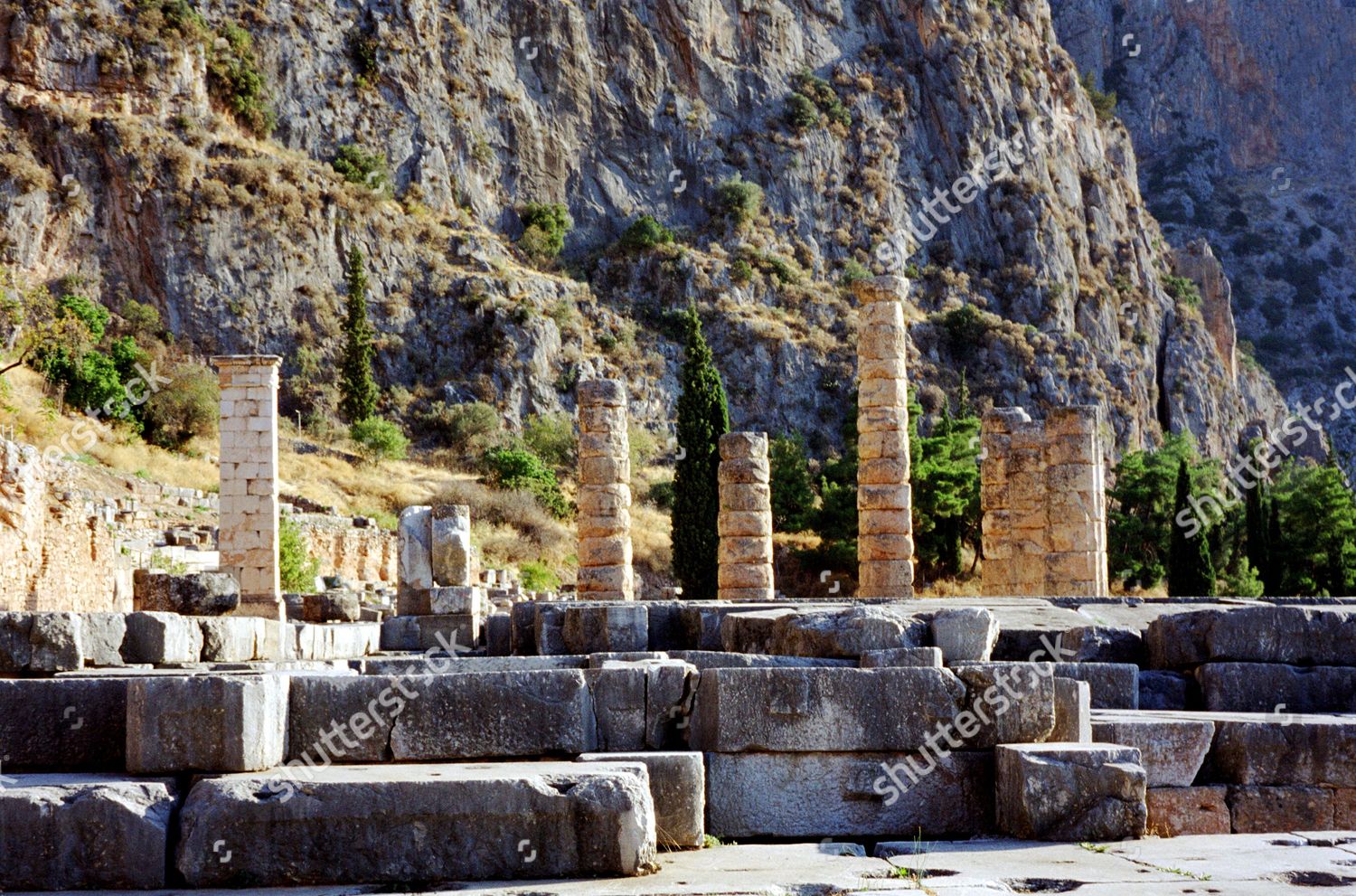 Legendary Oracle Delphi Located Temple Apollo Editorial Stock Photo ...