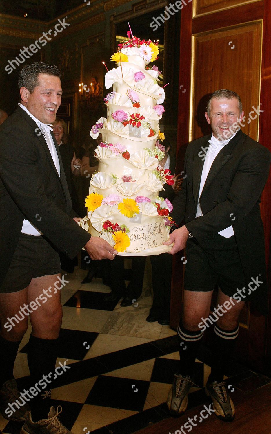 Zinzan Brooke Sean Fitzpatrick Bring Birthday Editorial Stock Photo ...
