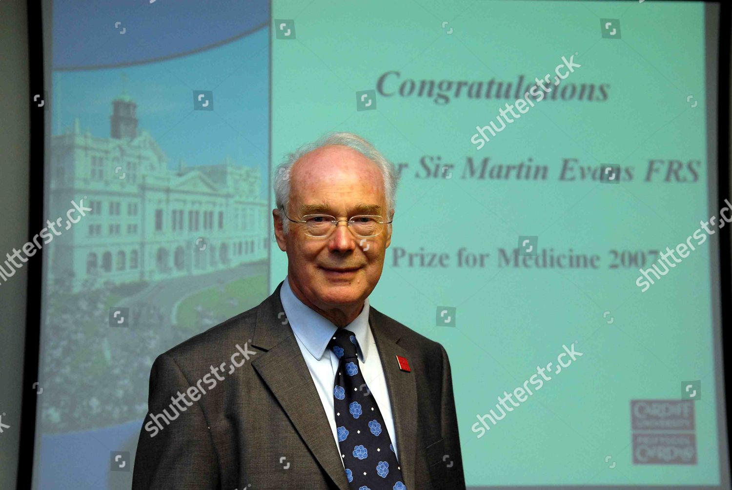 Sir Martin Evans Cardiff University Professor Editorial Stock Photo ...