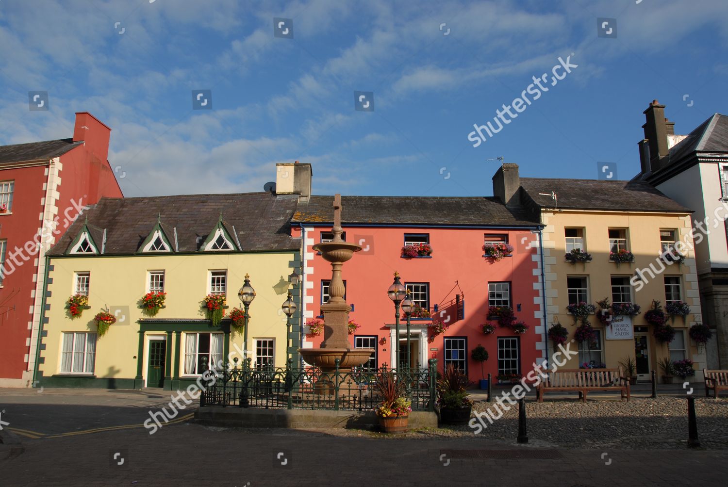 Colourful Buildings Llandovery Wales Britain Editorial Stock Photo ...
