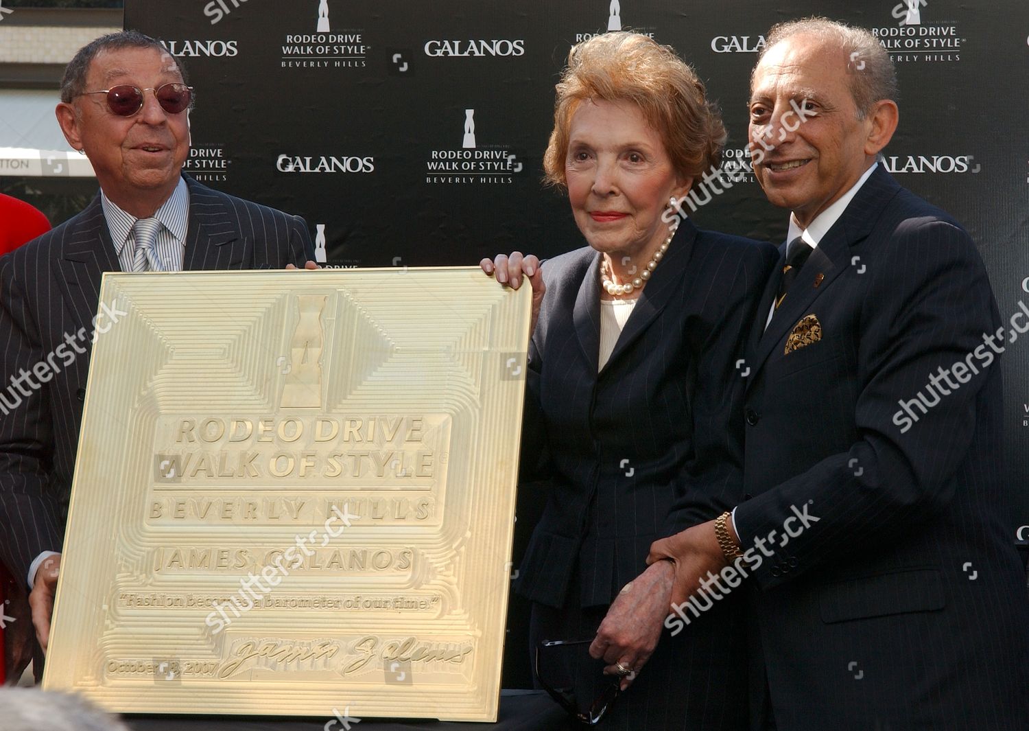 James Galanos Nancy Reagan Jimmy Delshad Editorial Stock Photo - Stock ...