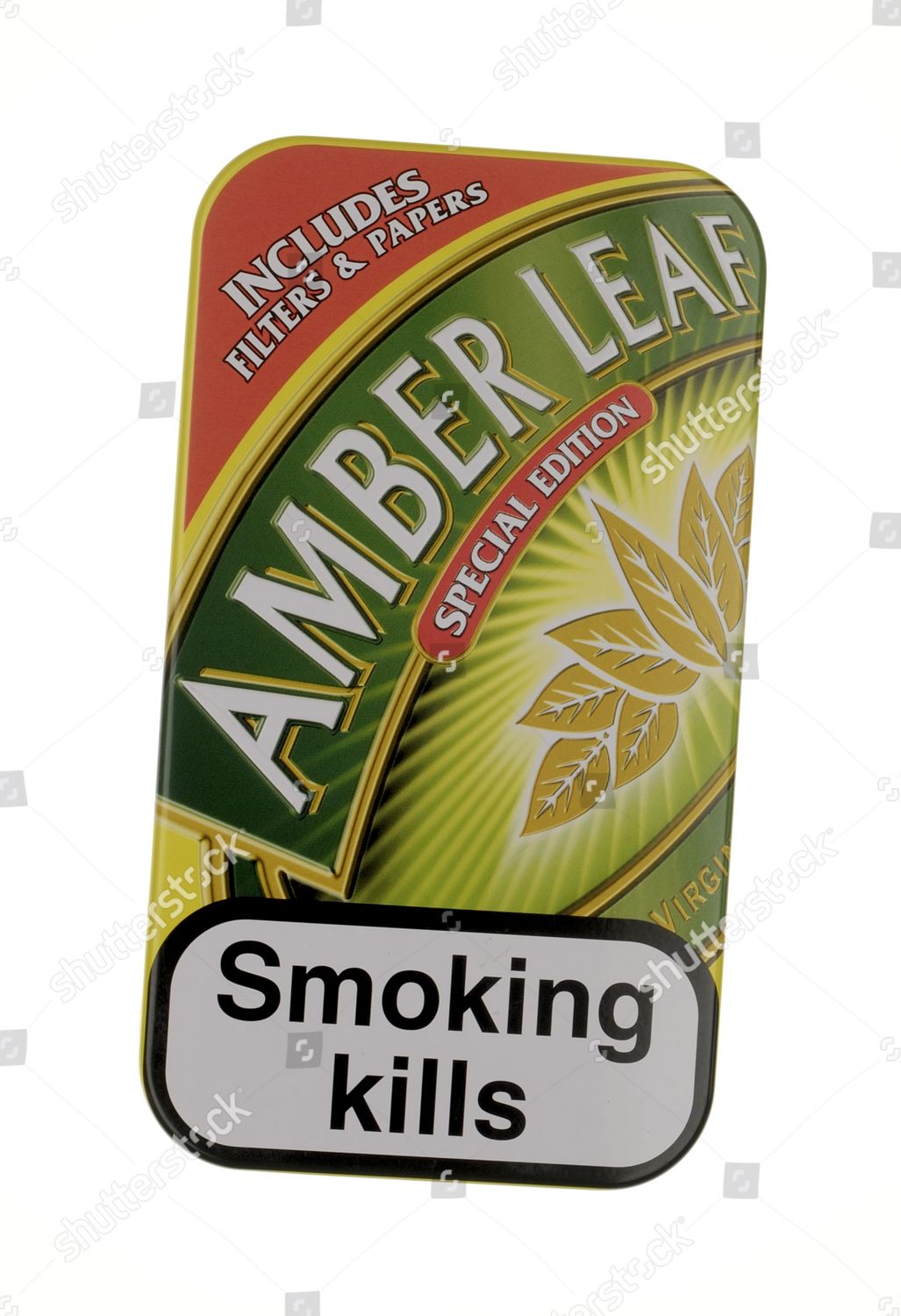 Amber Leaf Tobacco Tin Editorial Stock Photo - Stock Image | Shutterstock