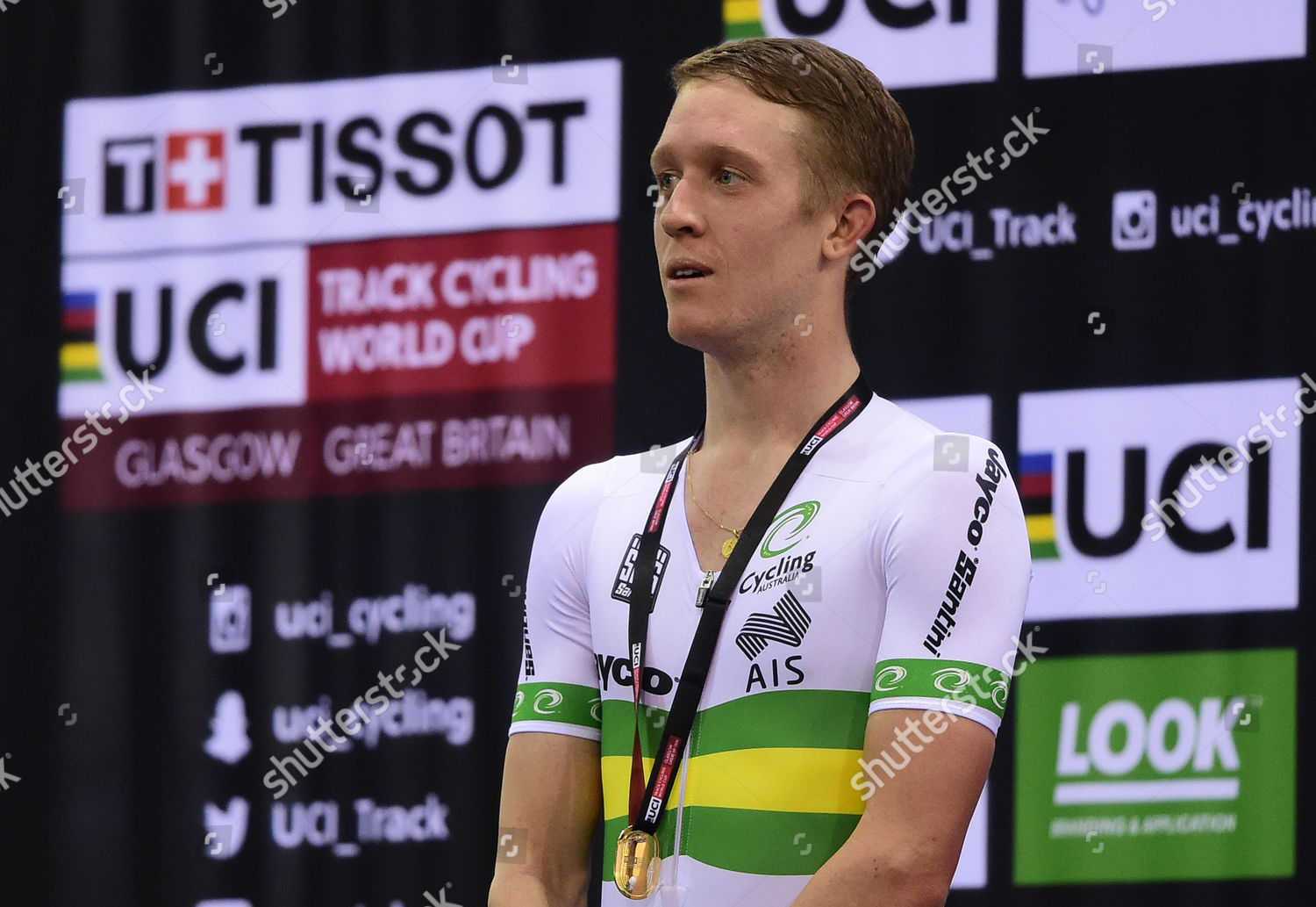 Cameron Mayer Australia On Podium After Editorial Stock Photo - Stock ...