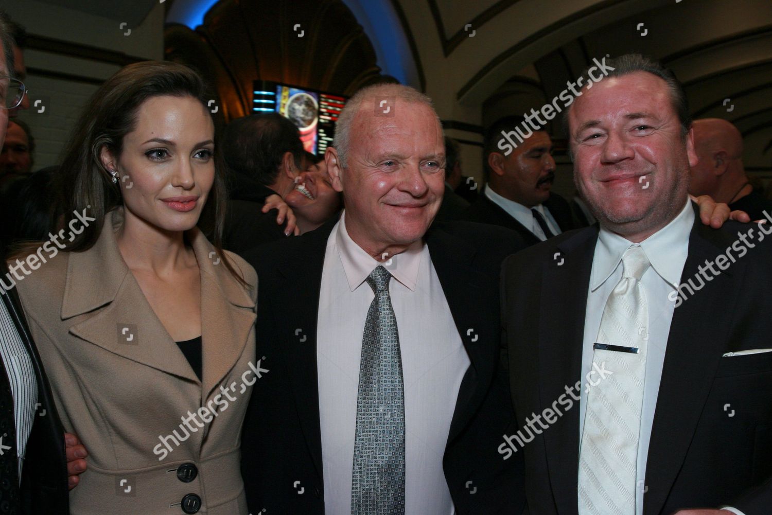 Angelina Jolie Anthony Hopkins Ray Winstone Editorial Stock Photo ...