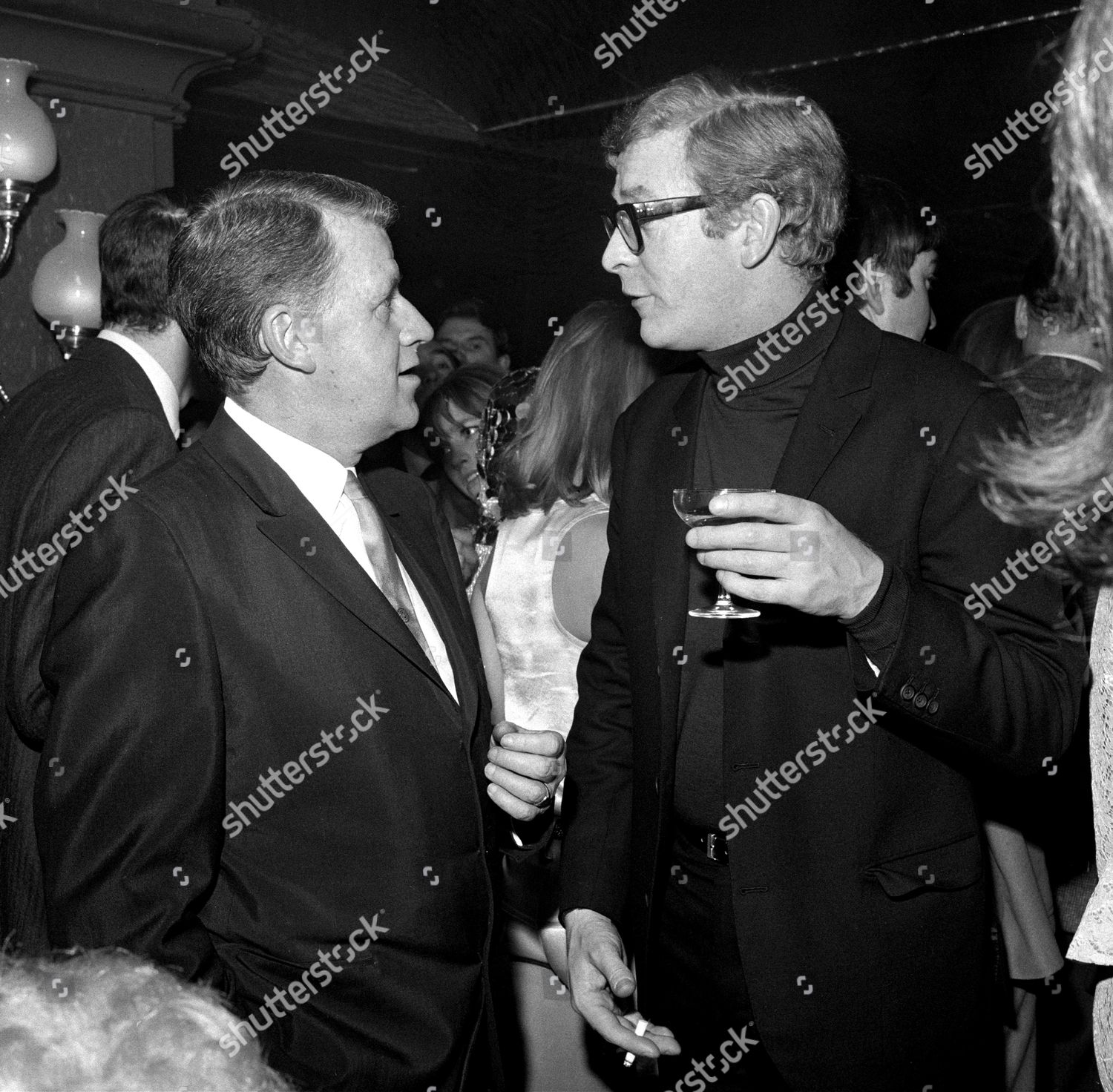 Bernard Braden Left Talking Michael Caine Editorial Stock Photo - Stock ...