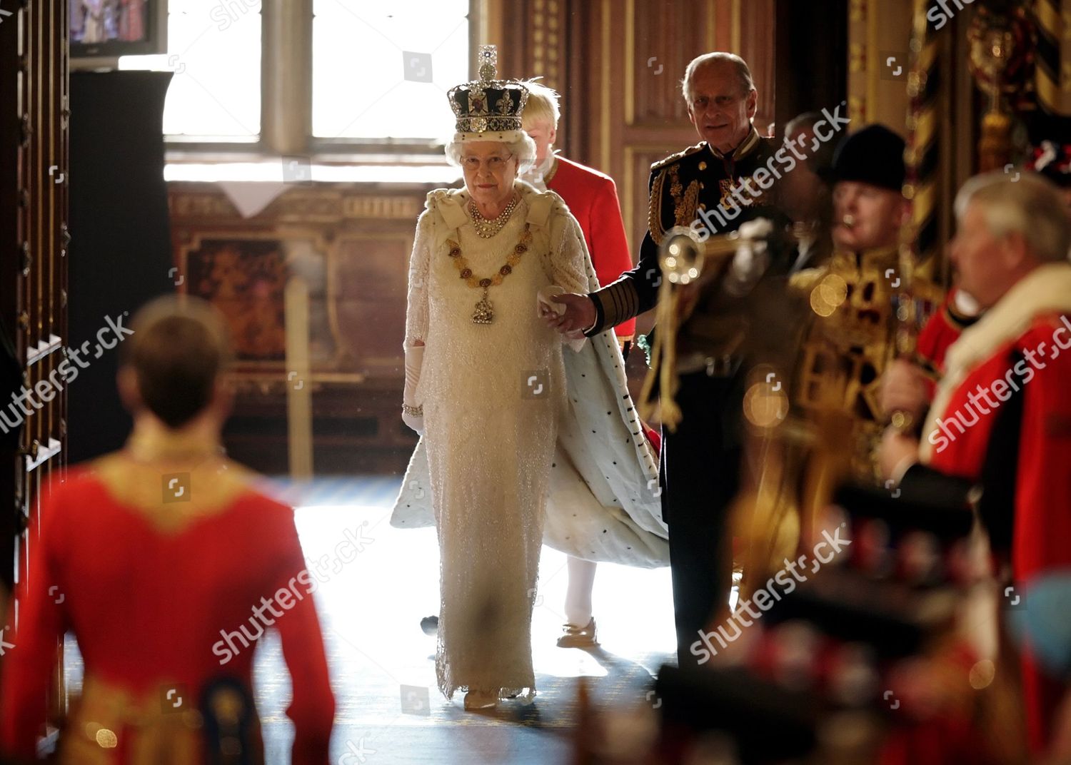 Queen Elizabeth Ii Prince Philip Walk Editorial Stock Photo - Stock ...
