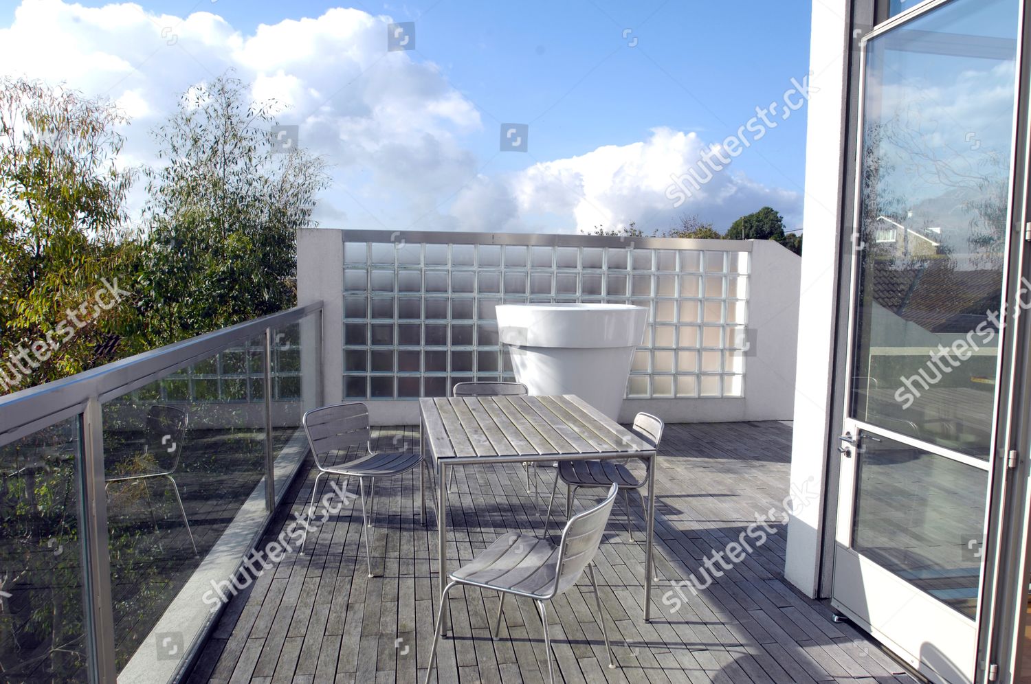 First Floor Decked Terrace Stunning Views Editorial Stock Photo - Stock ...