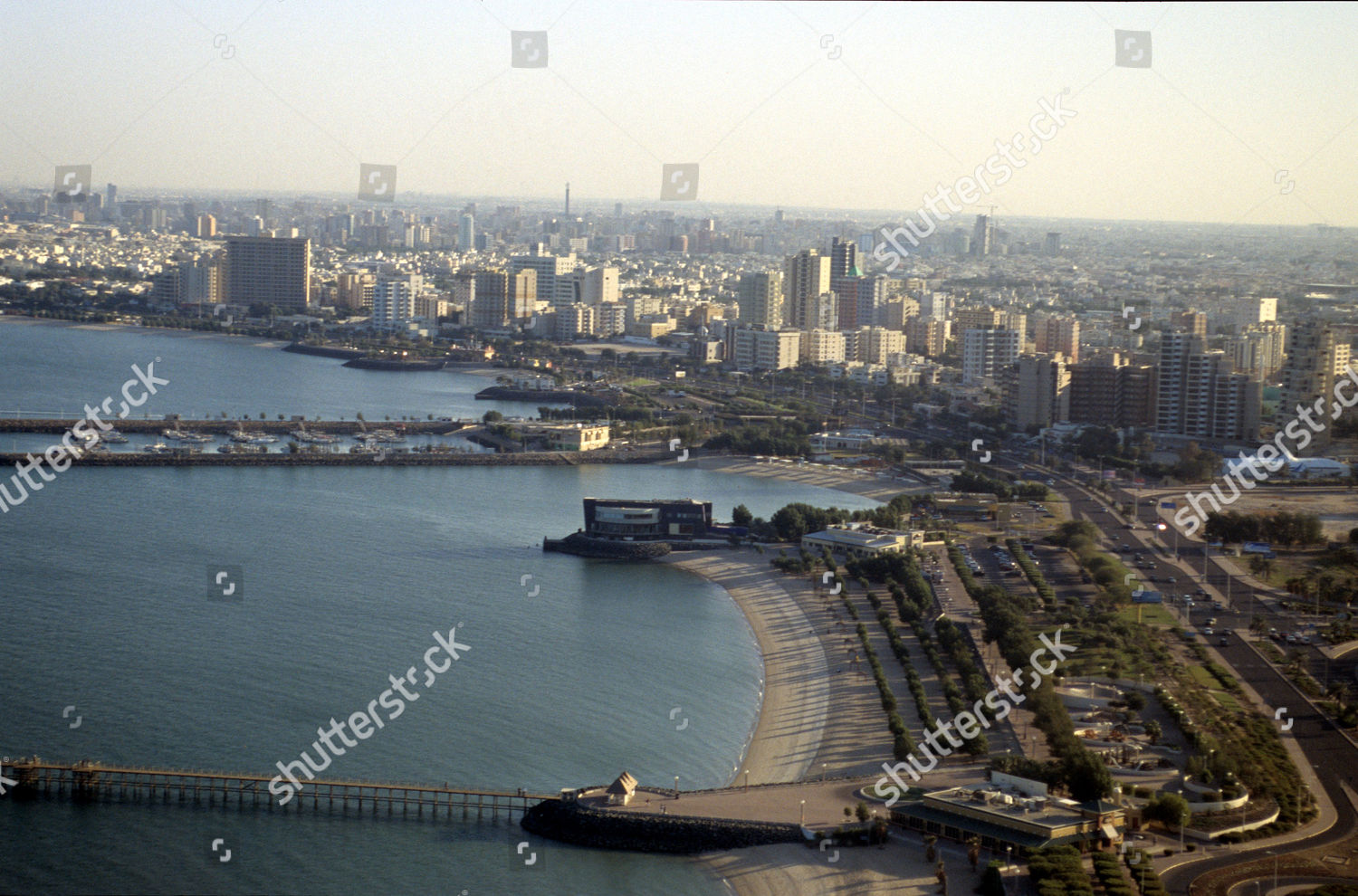 Skyline View Kuwait Towers Editorial Stock Photo - Stock Image ...