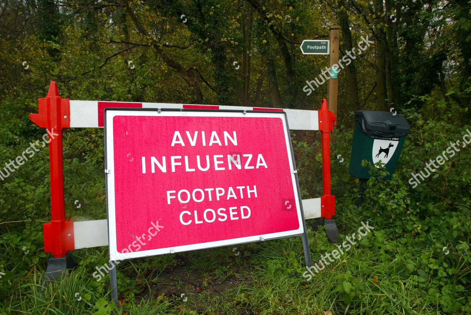 Footpaths Closed Near Redgrave Farm Where Editorial Stock Photo - Stock ...
