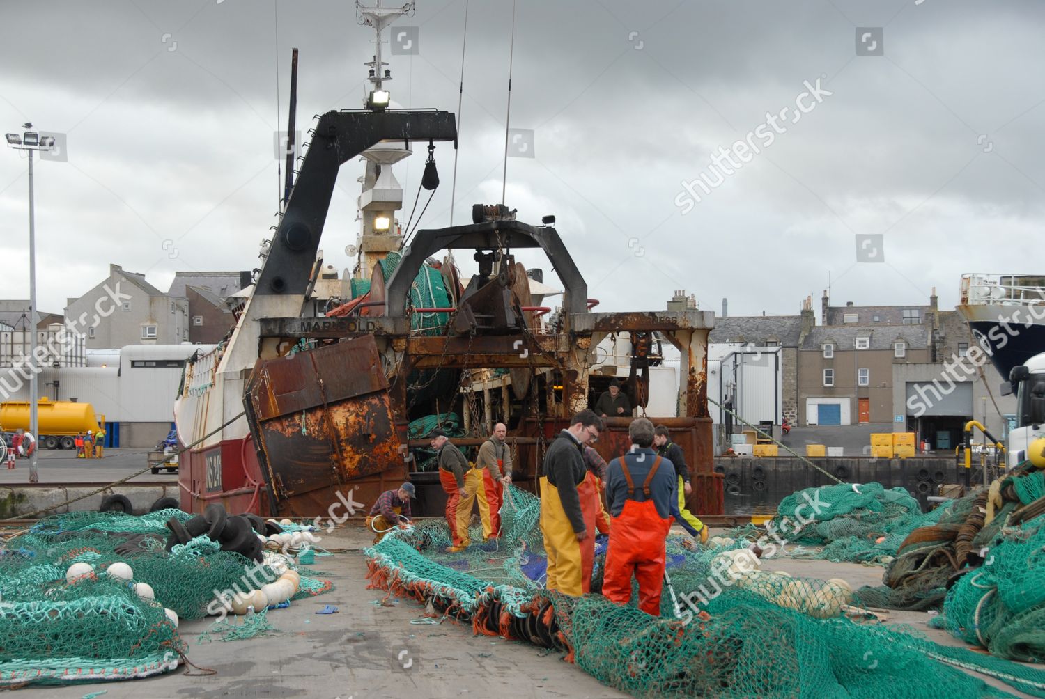 Fraserburgh Large Thriving Fishing Port On Editorial Stock Photo ...