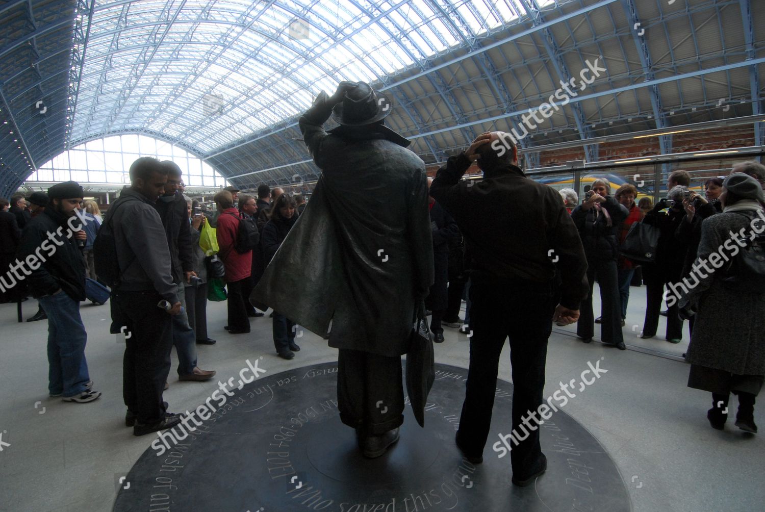 Person Mimicking Pose Statue Sir John Editorial Stock Photo - Stock ...