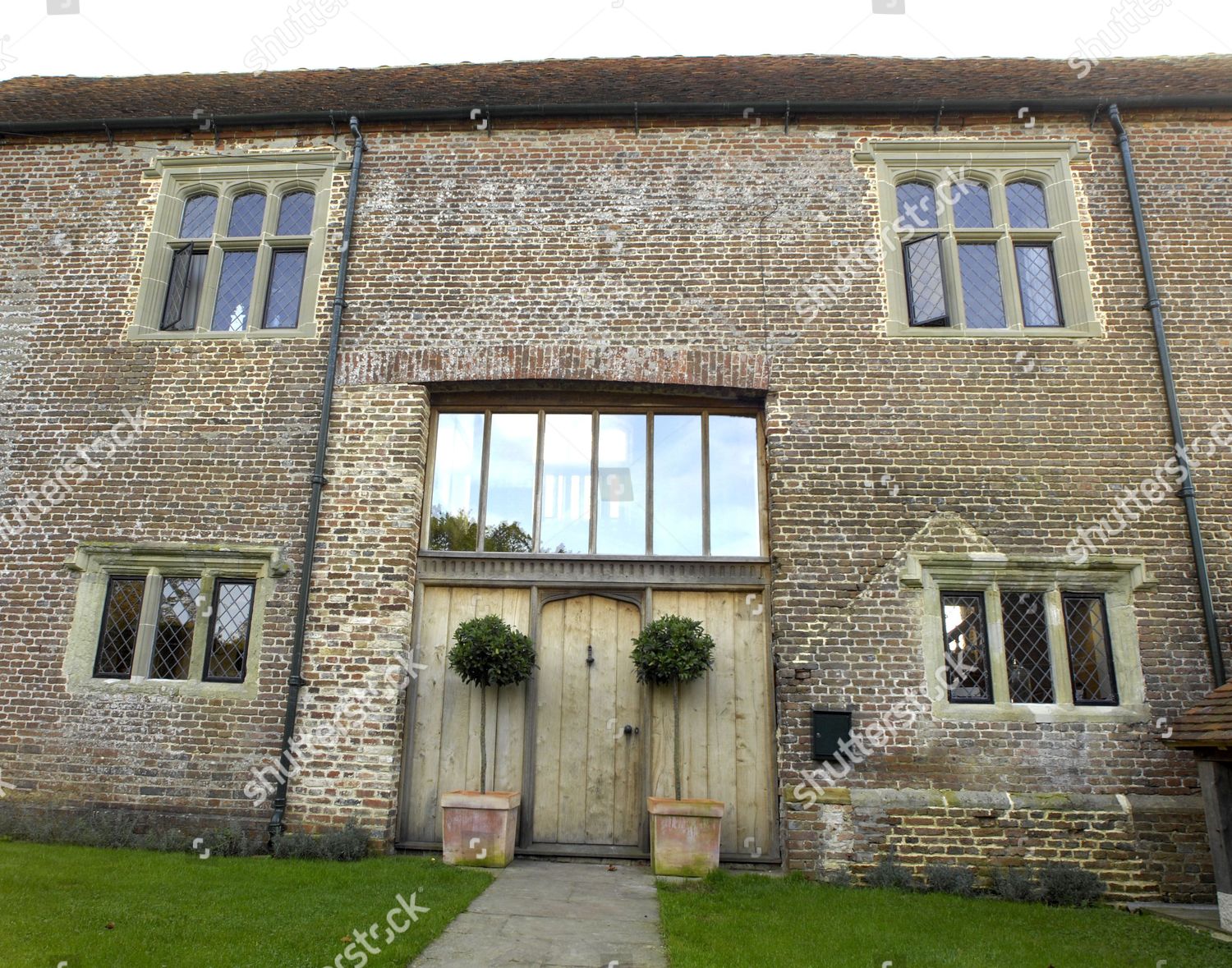 Entrance Now Restored Chapel Barn Triple Editorial Stock Photo - Stock ...