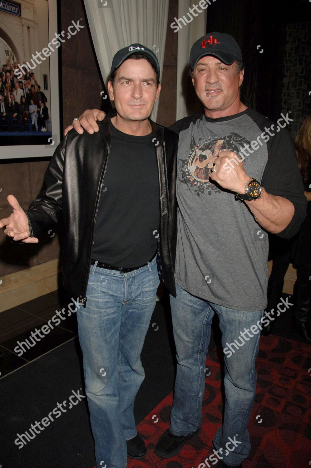 Charlie Sheen Sylvester Stallone Editorial Stock Photo - Stock Image ...
