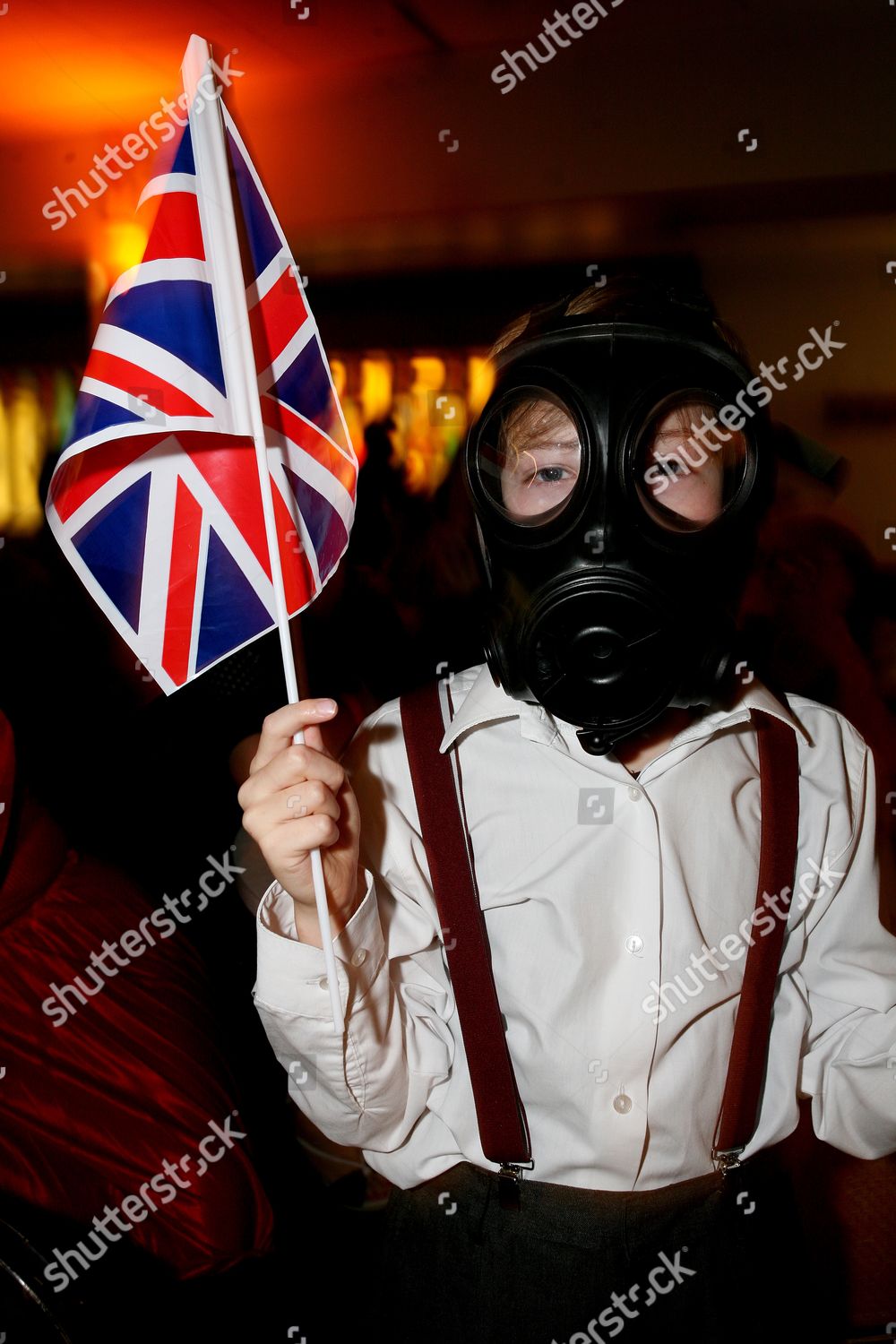 Partygoer Wearing Modern Gas Mask Editorial Stock Photo - Stock Image ...