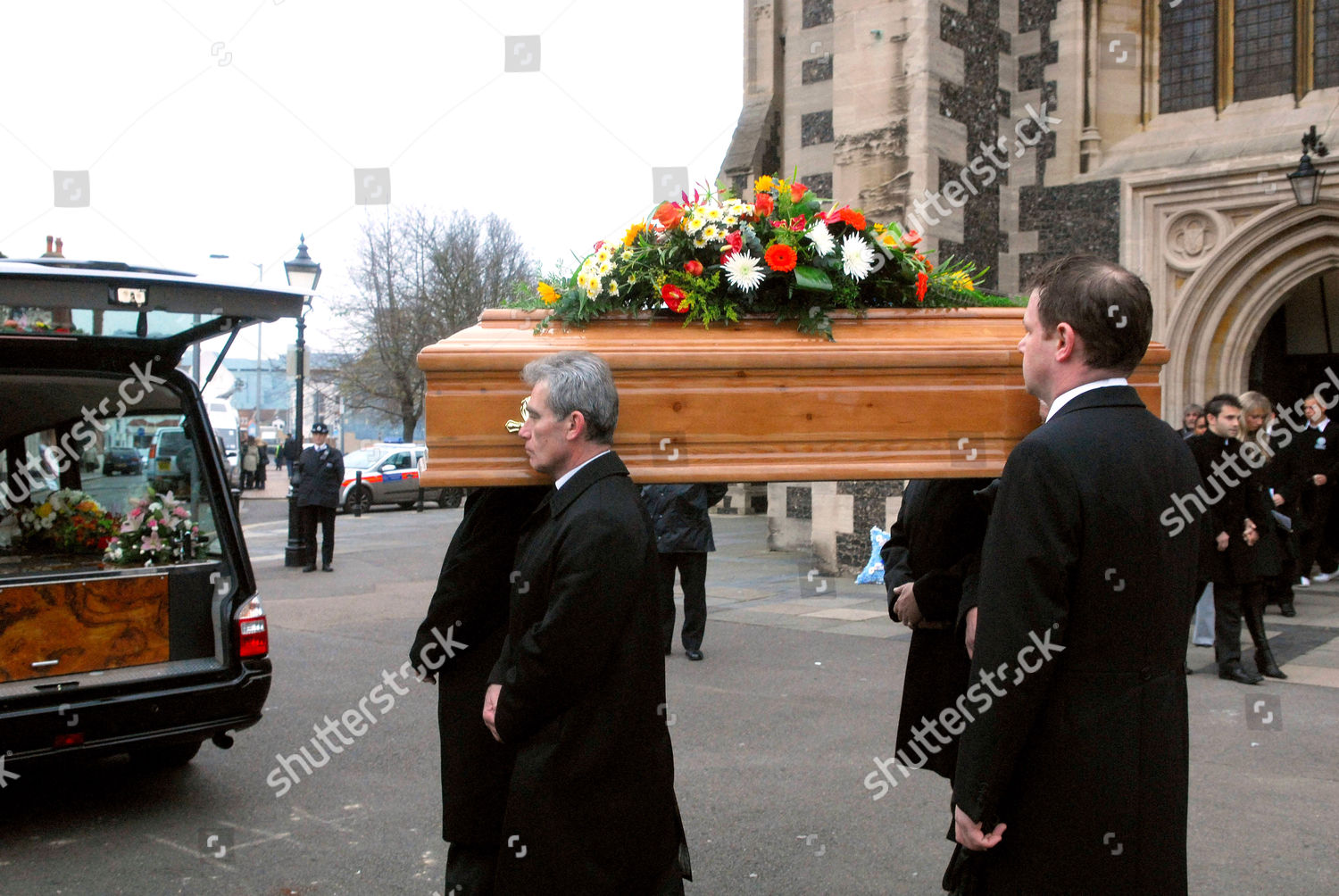Pallbearers Carry Meredith Kerchers Coffin Editorial Stock Photo ...