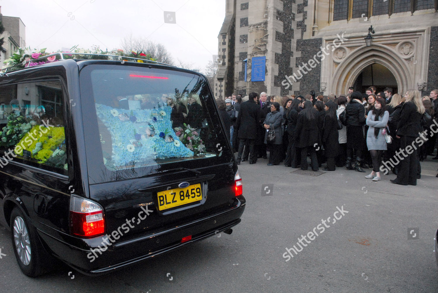 Hearse Carrying Meredith Kerchers Coffin Editorial Stock Photo - Stock ...