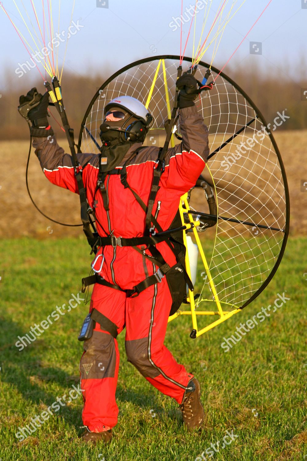 Paraglider Taking Off Editorial Stock Photo - Stock Image | Shutterstock