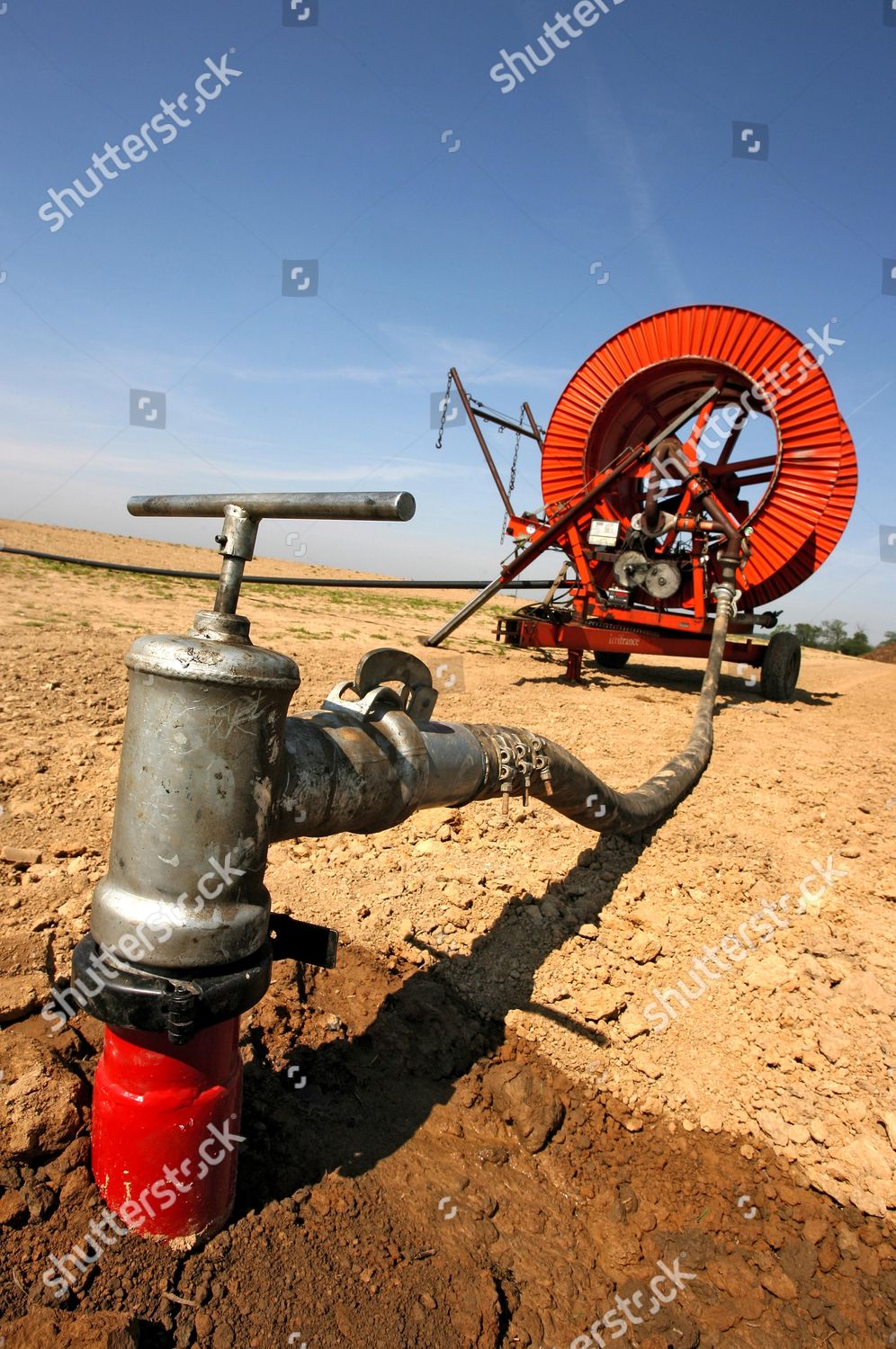 Irrigating Field During Period Drought Editorial Stock Photo - Stock ...