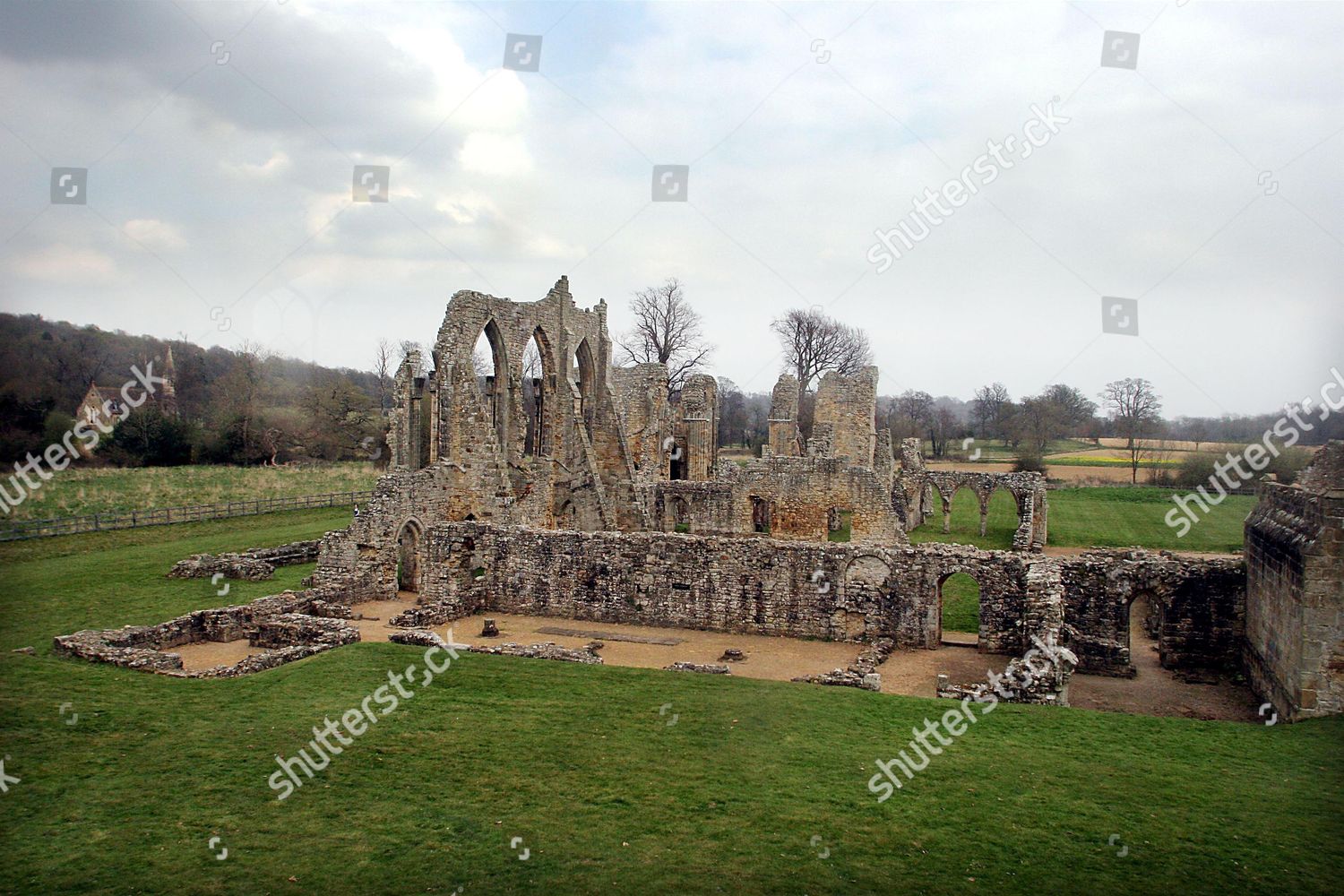 Bayham Old Abbey On Kent Sussex Editorial Stock Photo - Stock Image ...