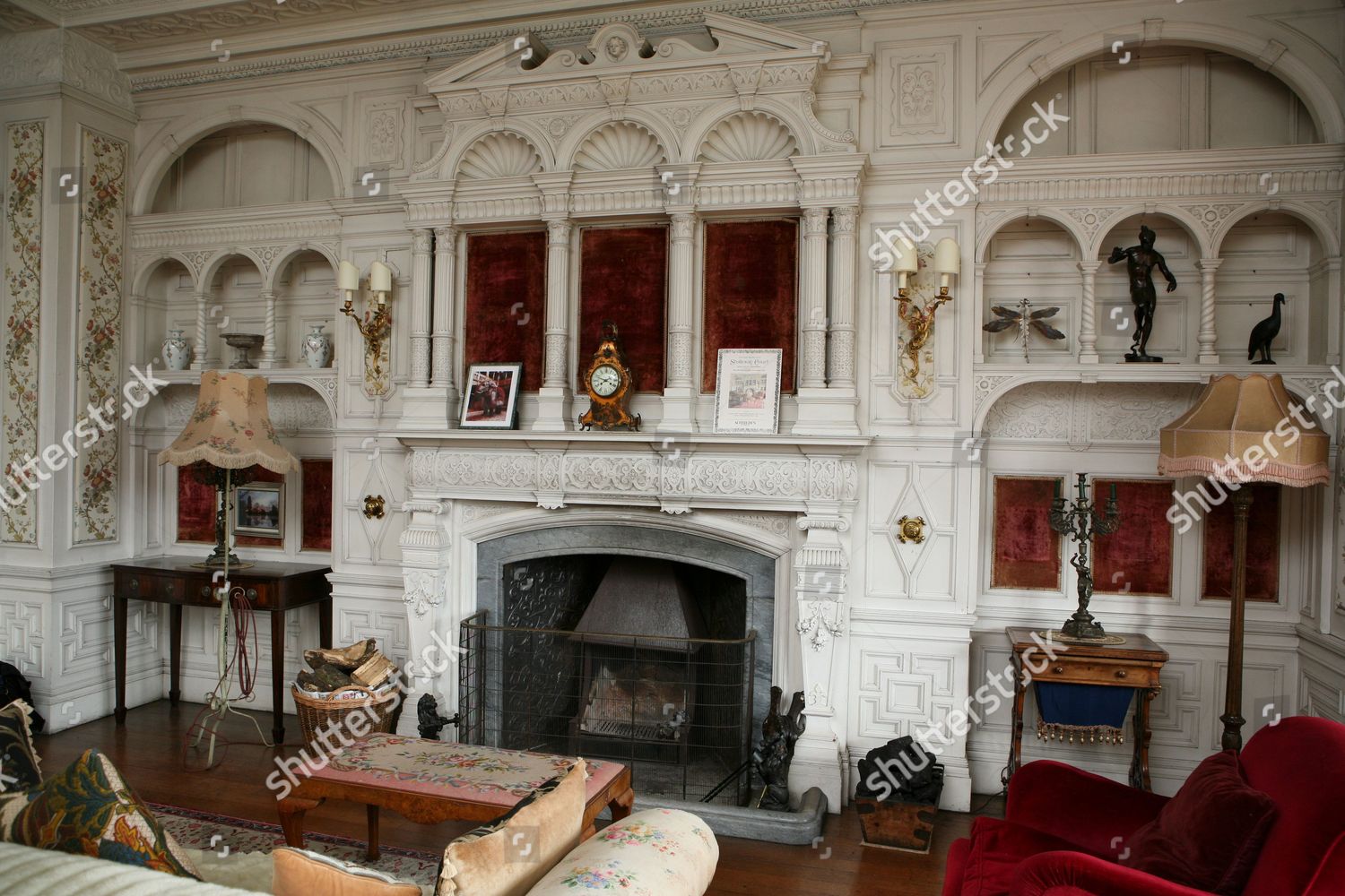 Drawing Room Stokesay Court Editorial Stock Photo - Stock Image ...