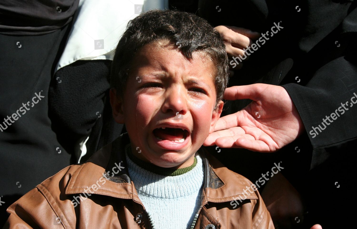 Palestinian Boy Crying During Funeral Hamas Editorial Stock Photo ...