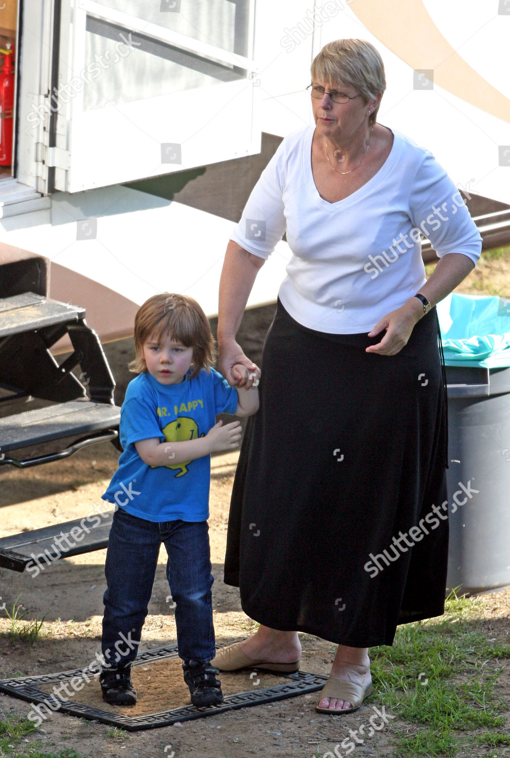 Russell Crowes Son Charles His Nanny Editorial Stock Photo - Stock ...