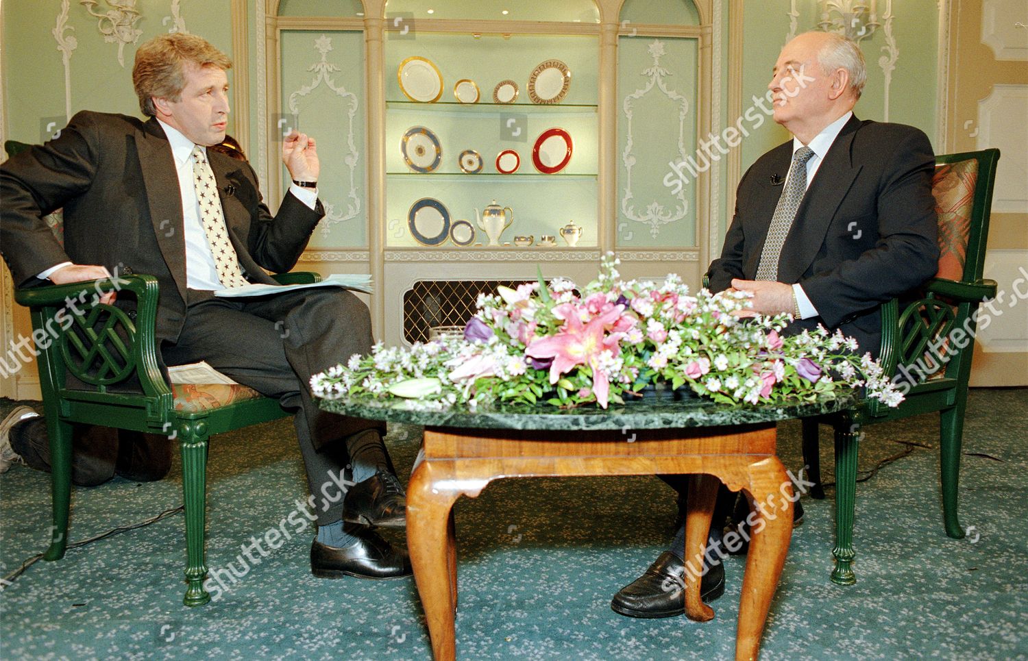 Jonathan Dimbleby Mikhail Gorbachev Editorial Stock Photo - Stock Image ...