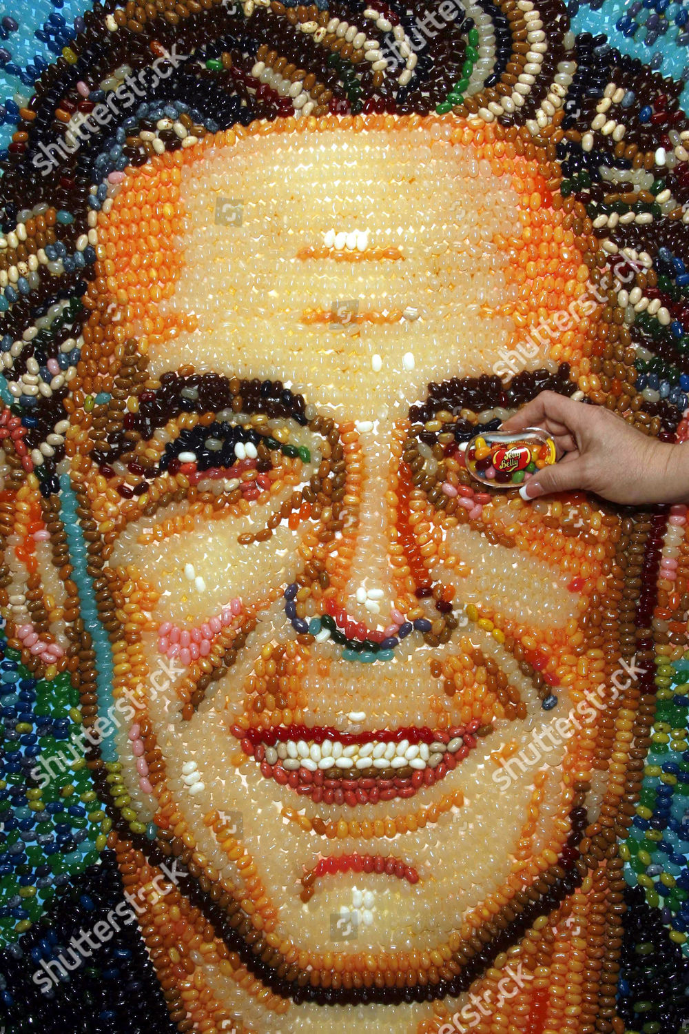 George Clooney Portrait Made 10000 Jelly Editorial Stock Photo - Stock ...