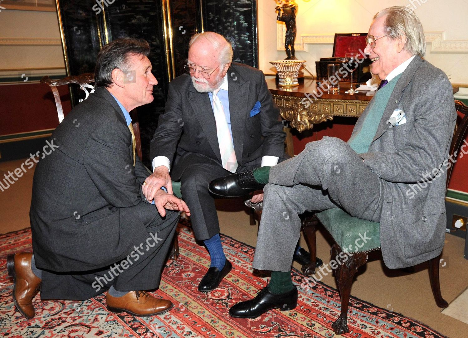 Michael Palin Film Director Richard Attenborough Editorial Stock Photo ...