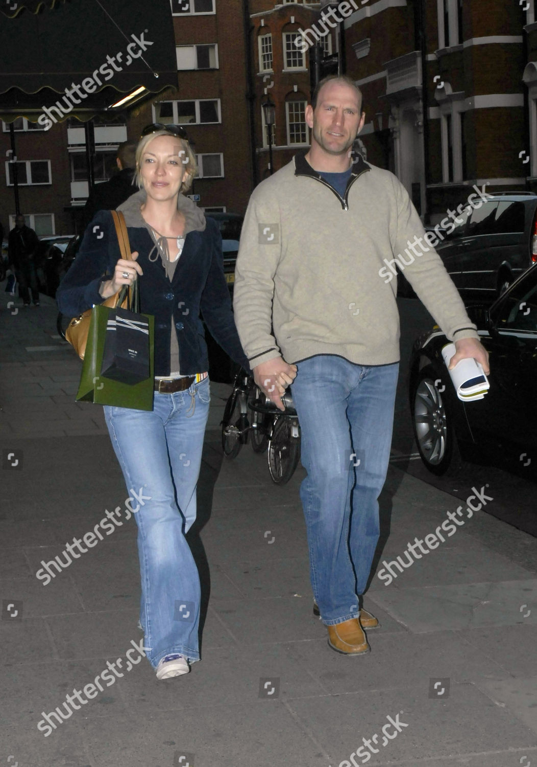 Lawrence Dallaglio Wife Alison Leaving Harrods Editorial Stock Photo ...