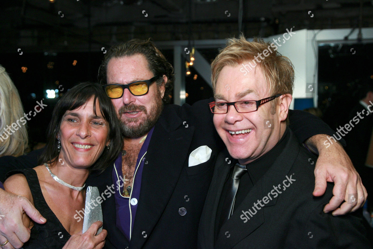Juliette Welfling Julian Schnabel Elton John Editorial Stock Photo ...