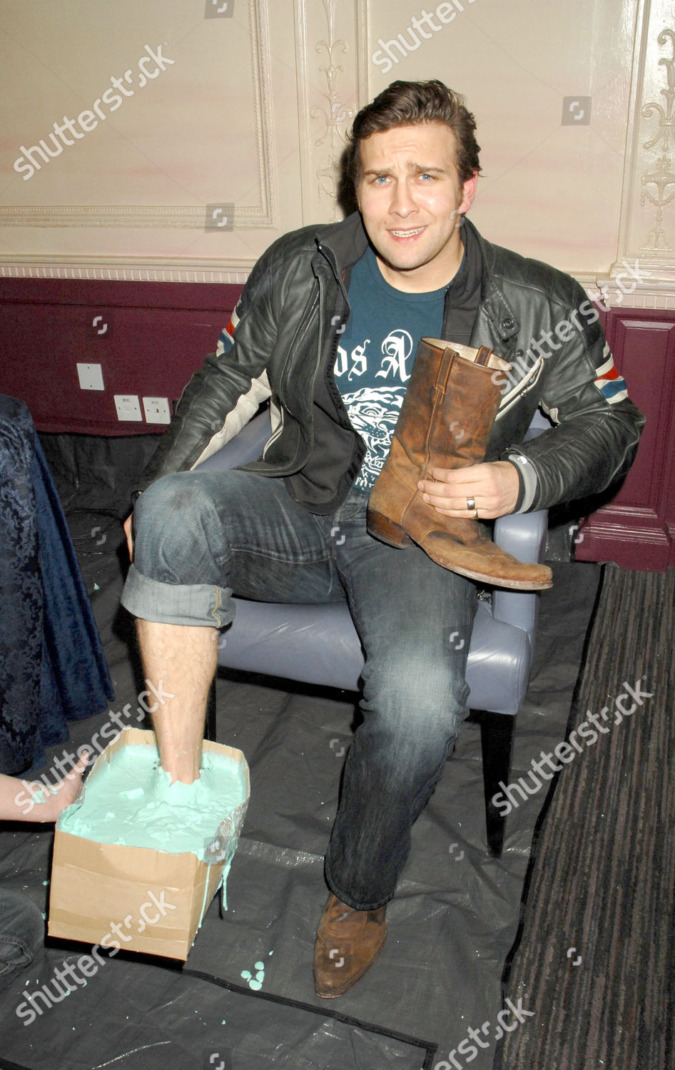 Stefan Booth Has Cast His Foot Editorial Stock Photo - Stock Image ...