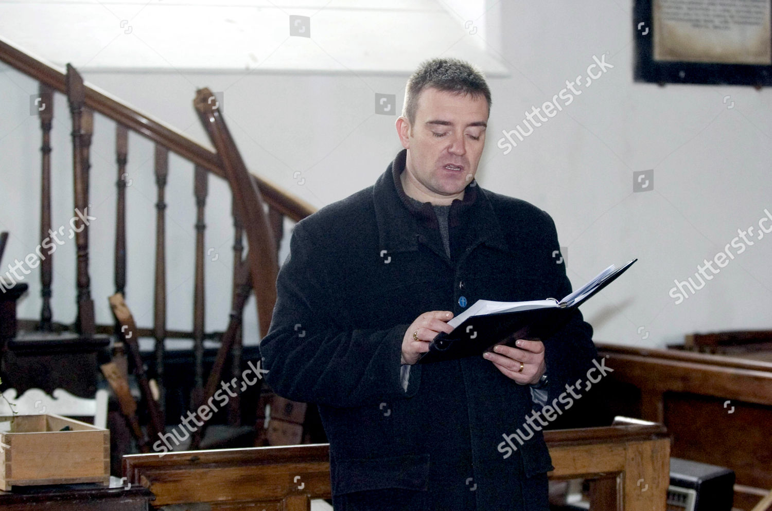 Pastor Lewis Rees Conducts His Service Editorial Stock Photo - Stock ...