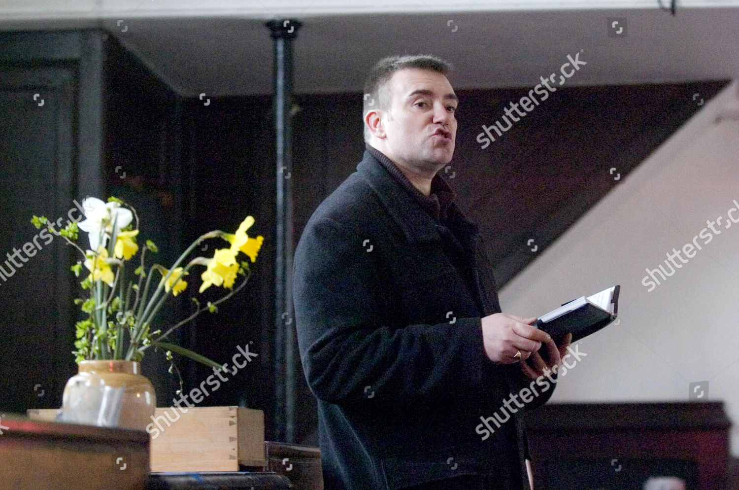 Pastor Lewis Rees Conducts His Service Editorial Stock Photo - Stock ...