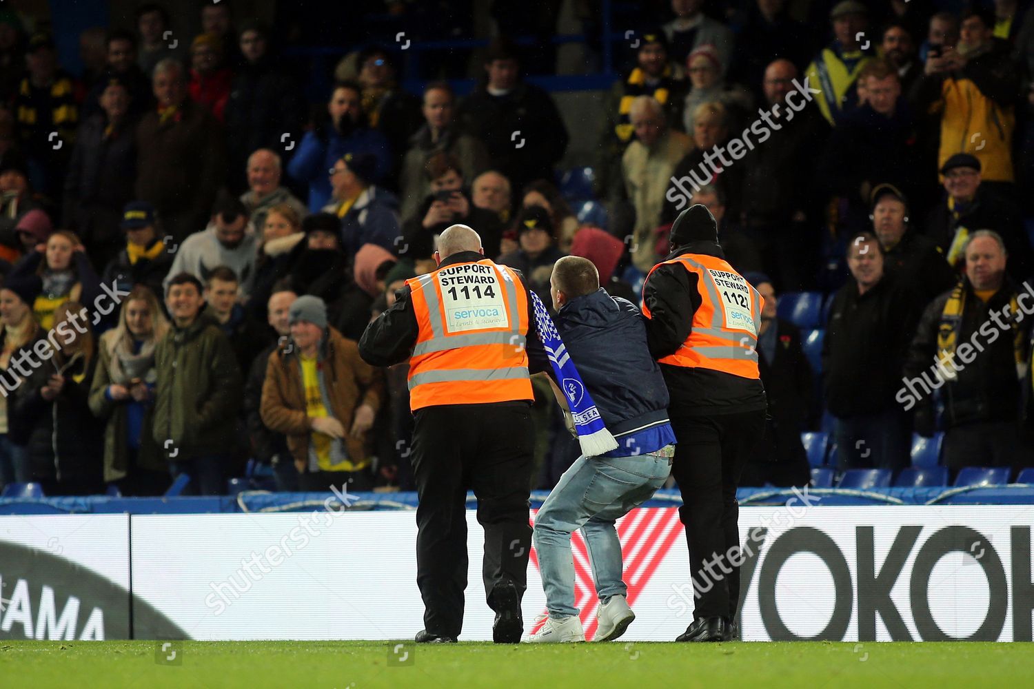 Pitch Invader Wearing Chelsea Shirt Scarf Editorial Stock Photo - Stock ...
