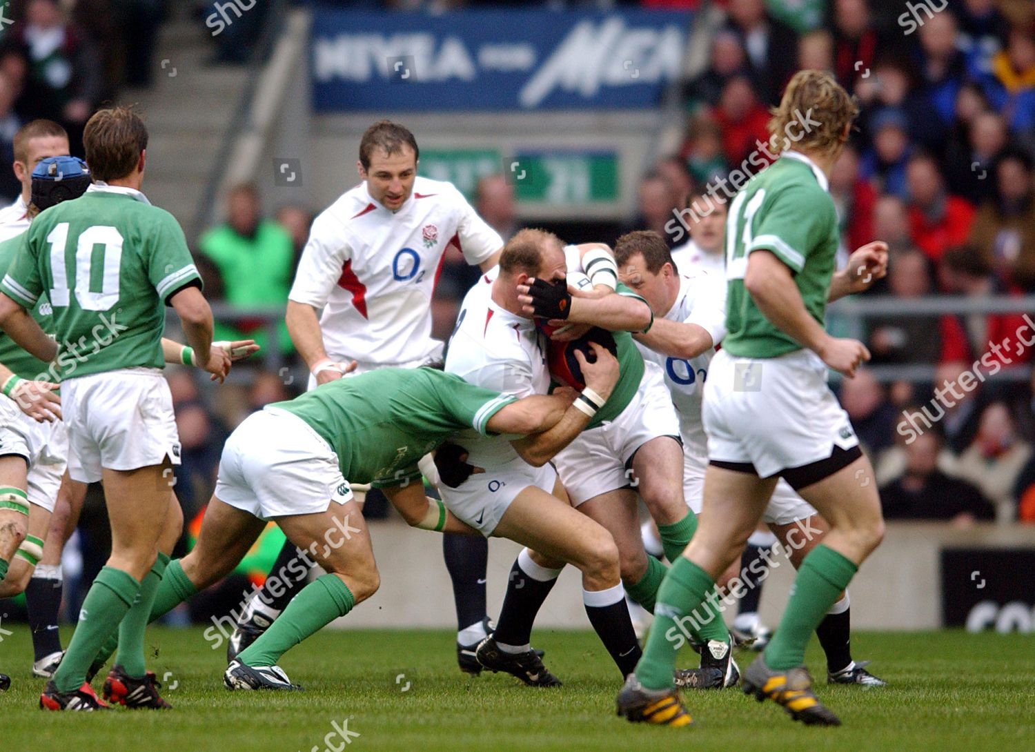 Lawrence Dallaglio Englands Captain Tries Break Editorial Stock Photo ...