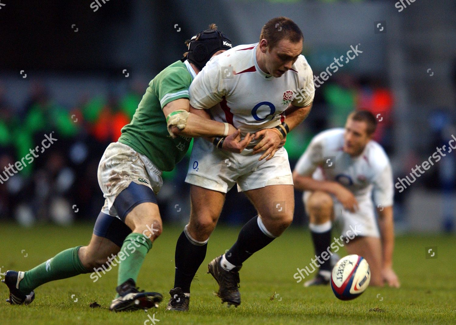 Trevor Woodman England Fumbles Ball He Editorial Stock Photo - Stock ...