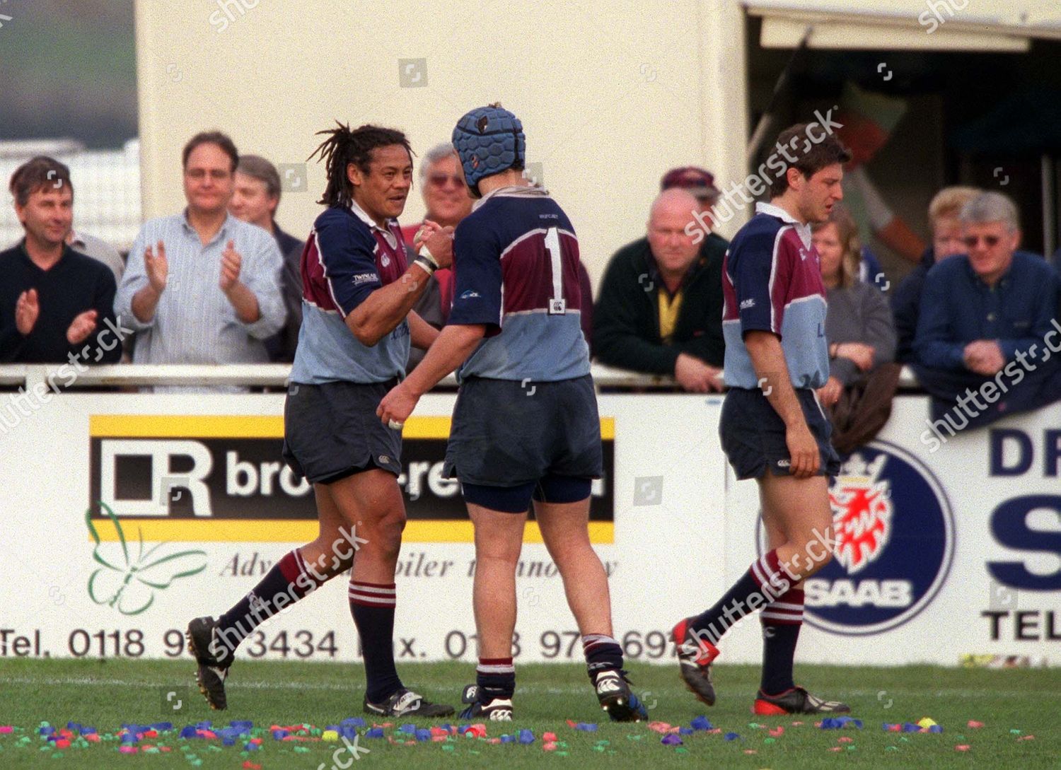 Mike Umaga Celebrates His Try Rotherham Editorial Stock Photo - Stock ...