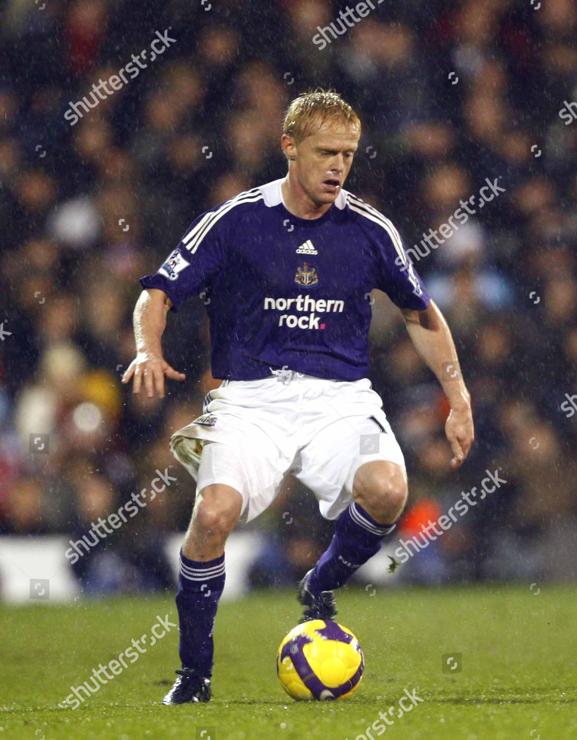Newcastles Irish Footballer Damien Duff Fulham Editorial Stock Photo ...