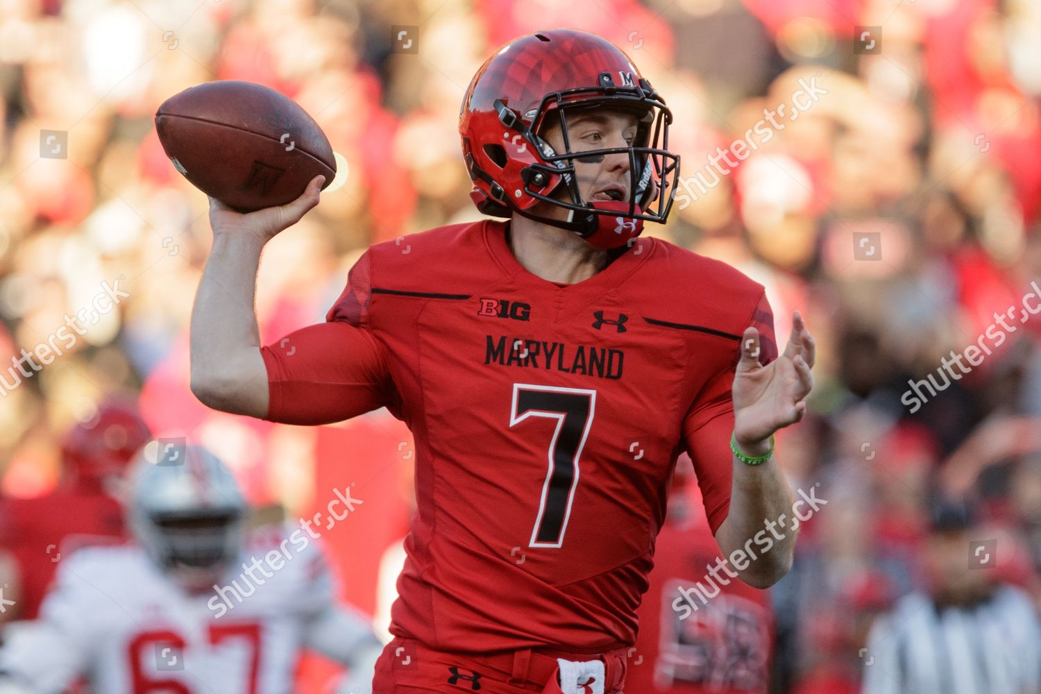 Th Maryland Terrapins Quarterback Caleb Rowe Editorial Stock Photo ...