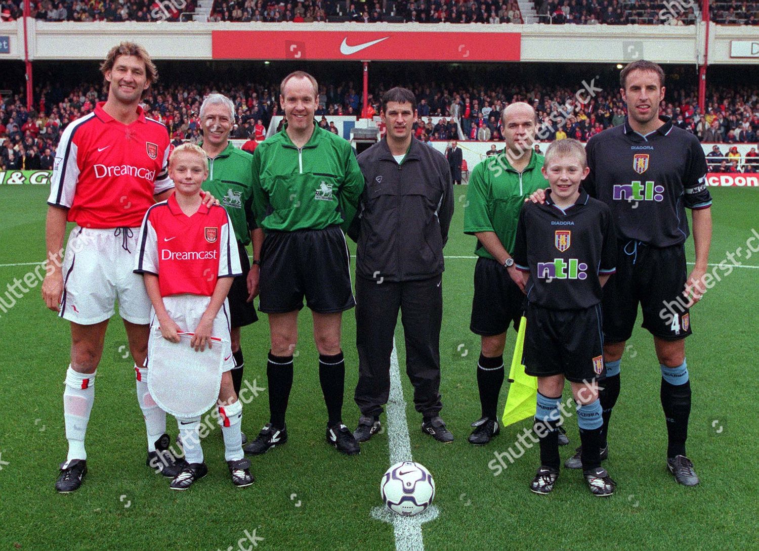 Captains Tony Adams Arsenal Gareth Southgate Editorial Stock Photo ...