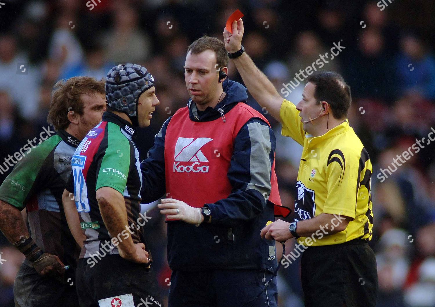 De Wet Barry Harlequins Sent Off Editorial Stock Photo - Stock Image ...