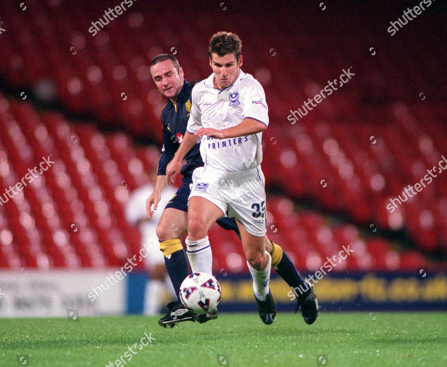 Mark Burchill Portsmouth Michael Hughes Wimbledon Editorial Stock Photo ...