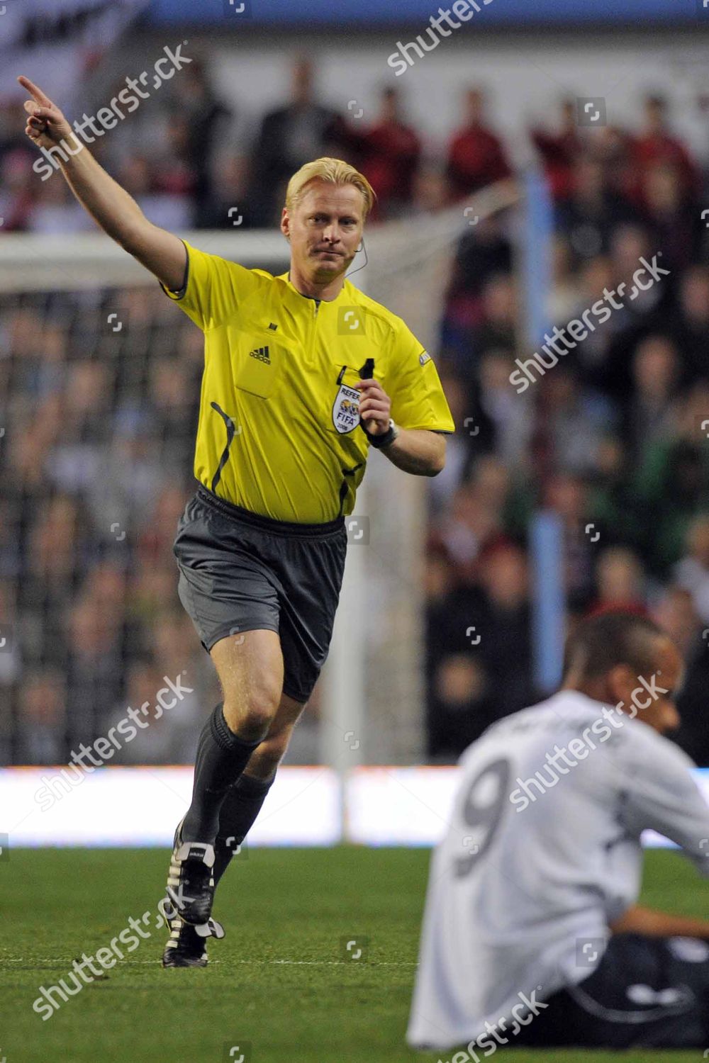Referee Mr Kevin Blom Netherlands Gives Editorial Stock Photo - Stock ...