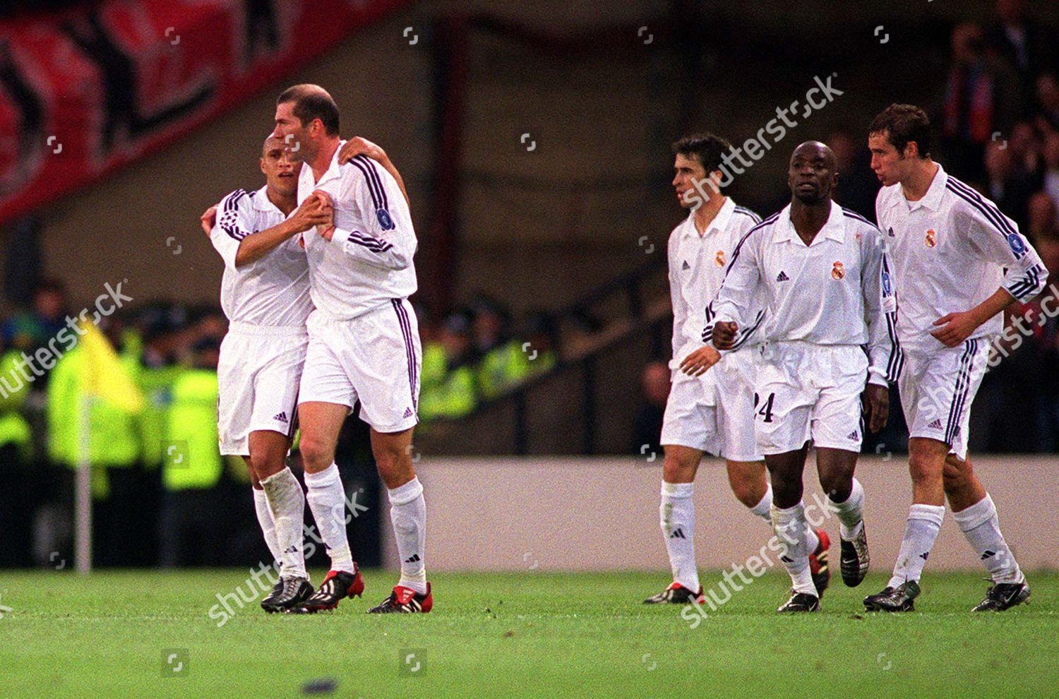 Zinedine Zidane Congratulated On Scoring Amazing Editorial Stock Photo ...