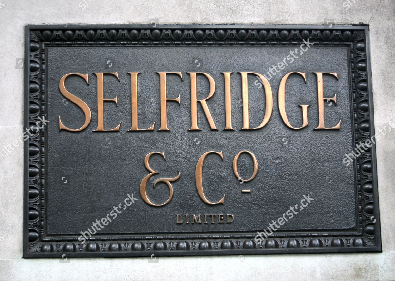 Sign On Selfridges Store Oxford Street Editorial Stock Photo - Stock ...