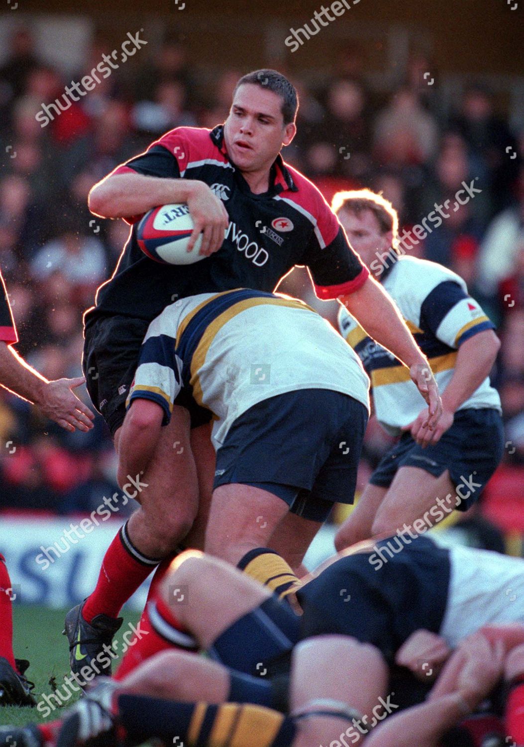 Tony Diprose Saracens David Sims Worcester Editorial Stock Photo ...
